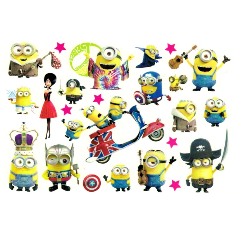 Minions 16 st barntatueringar tatuering minioner